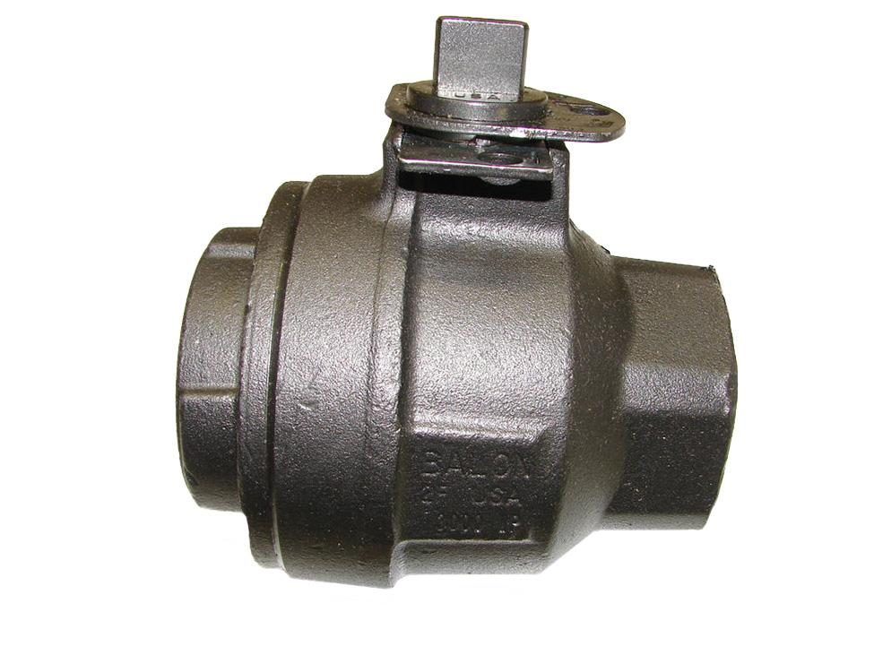 2 In Ball Valve Class 3000 FP THD CS - Upstream
