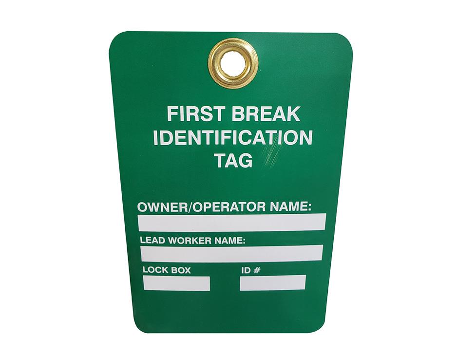 RTGRN First Break Identification Tag - Upstream