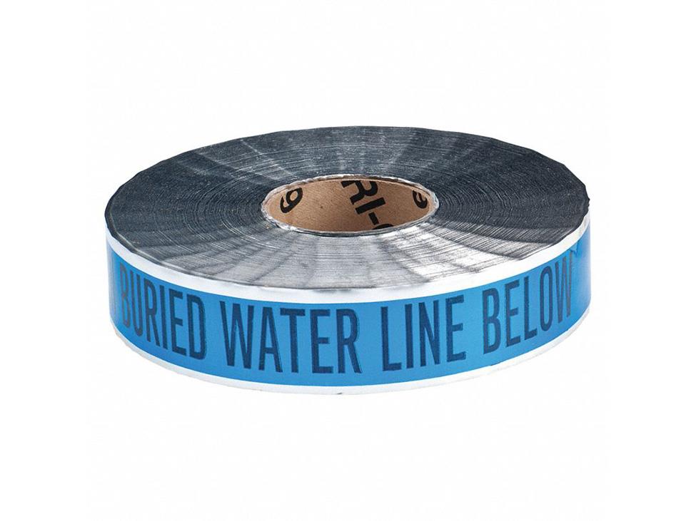2 In x 1000 Ft Blue Water Line Detecto Tape - Upstream